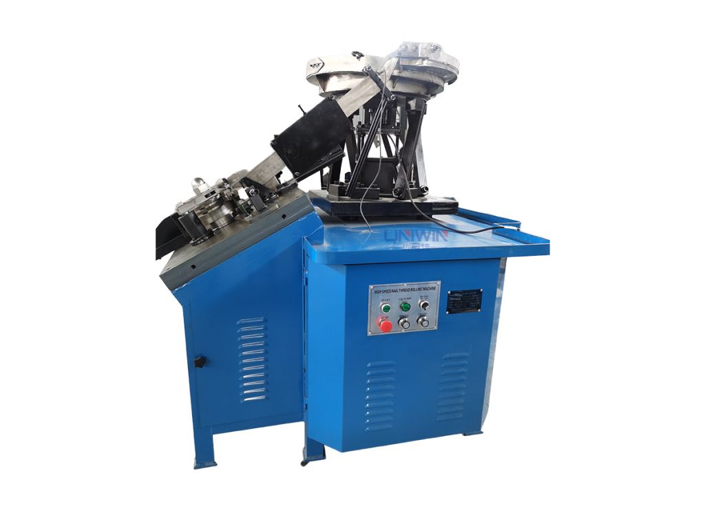 Thread rolling machine for coil nails - Nail Making Machine Manufactuer